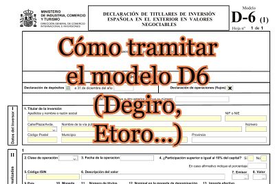 🤓 Cómo rellenar el modelo D6 antes del 31 de enero